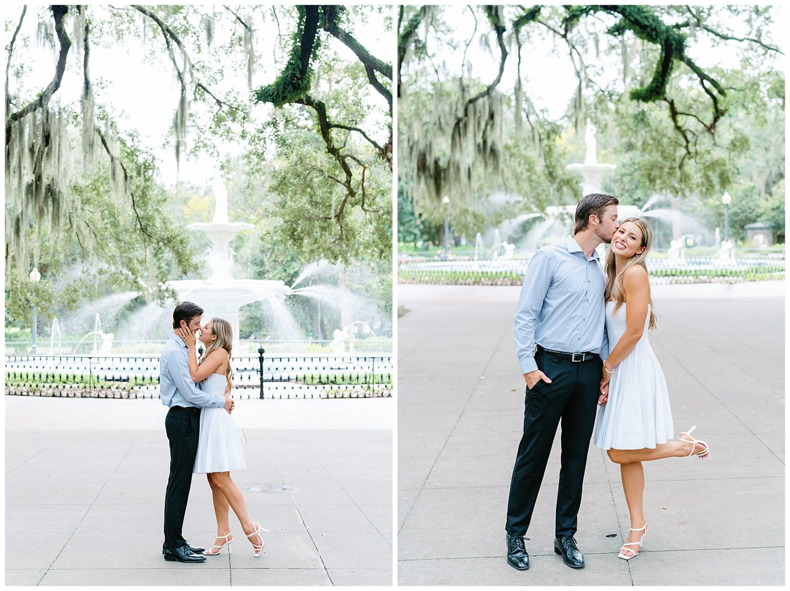 Downtown Savannah Georgia Engagement - madisonysapp.com